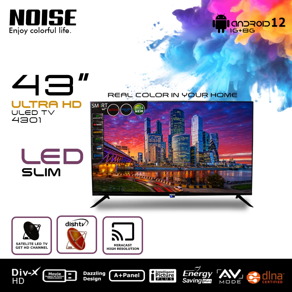 NOISE Android TV 43 Inch: Smart, Ultra HD, dan Hemat Energi
