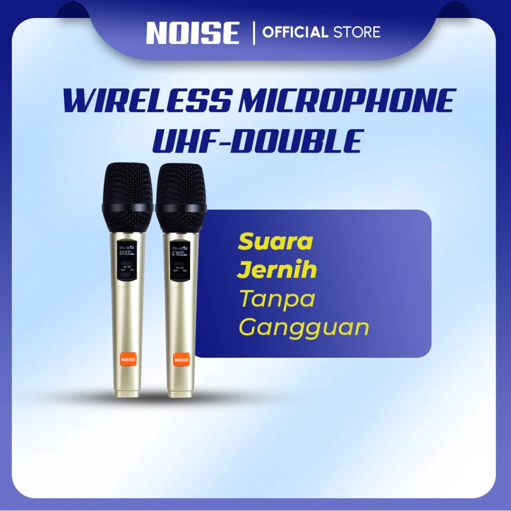 NOISE Microphone Wireless UHF Karaoke Mikrofon 202 Double - NOISE